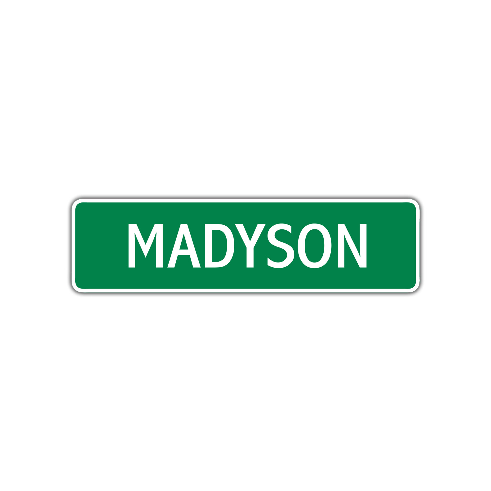 Madyson Girls Name Letter Label Printed Art Decor Novelty Aluminum ...