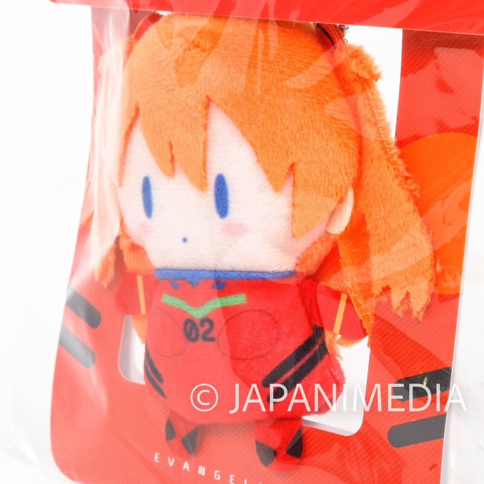 Evangelion Asuka Langley Plug Suit Finger Puppet Plush Doll Ballchain ...