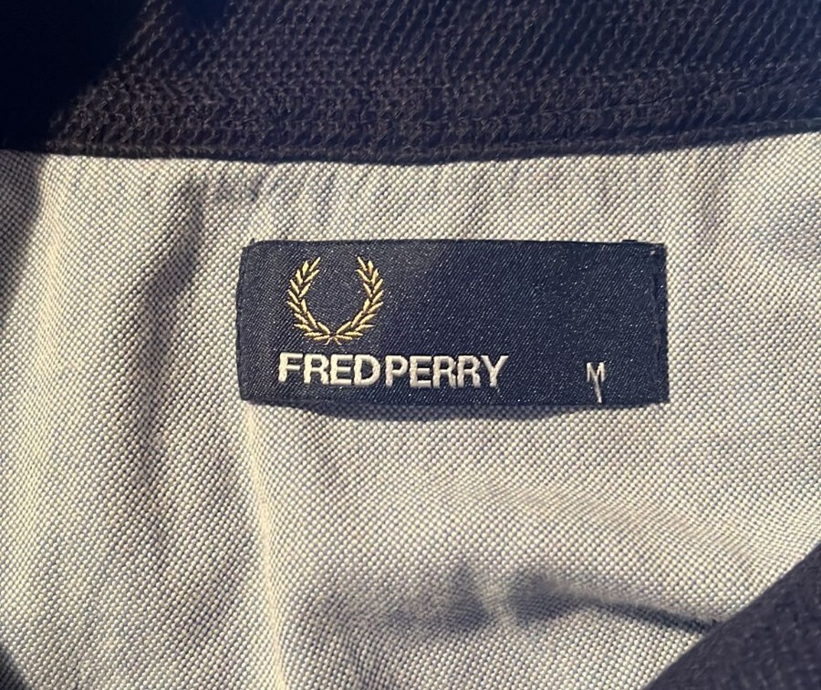 Fred Perry Vintage Retro Navy Longsleeve Polo Size - Medium | eBay UK