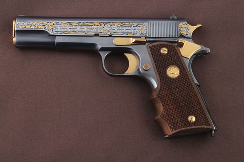 KSD Branded, Sig Sauer 1911 FIT Model Compatible Walnut Grips Dragon ...