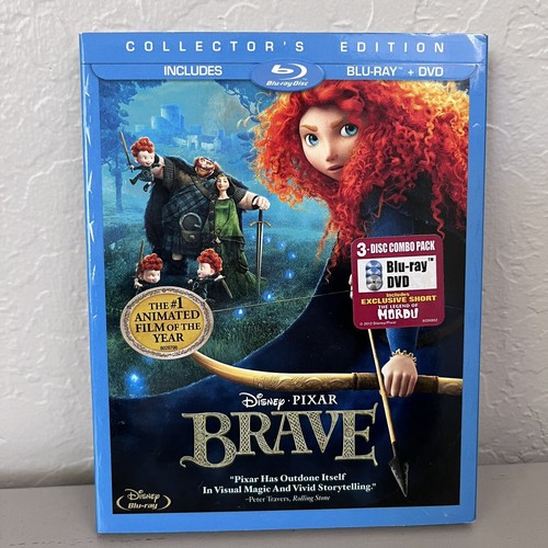 NEW Brave Blu-Ray + Dvd Disc set, 2012 Disney Collector's Edition Pixar ...