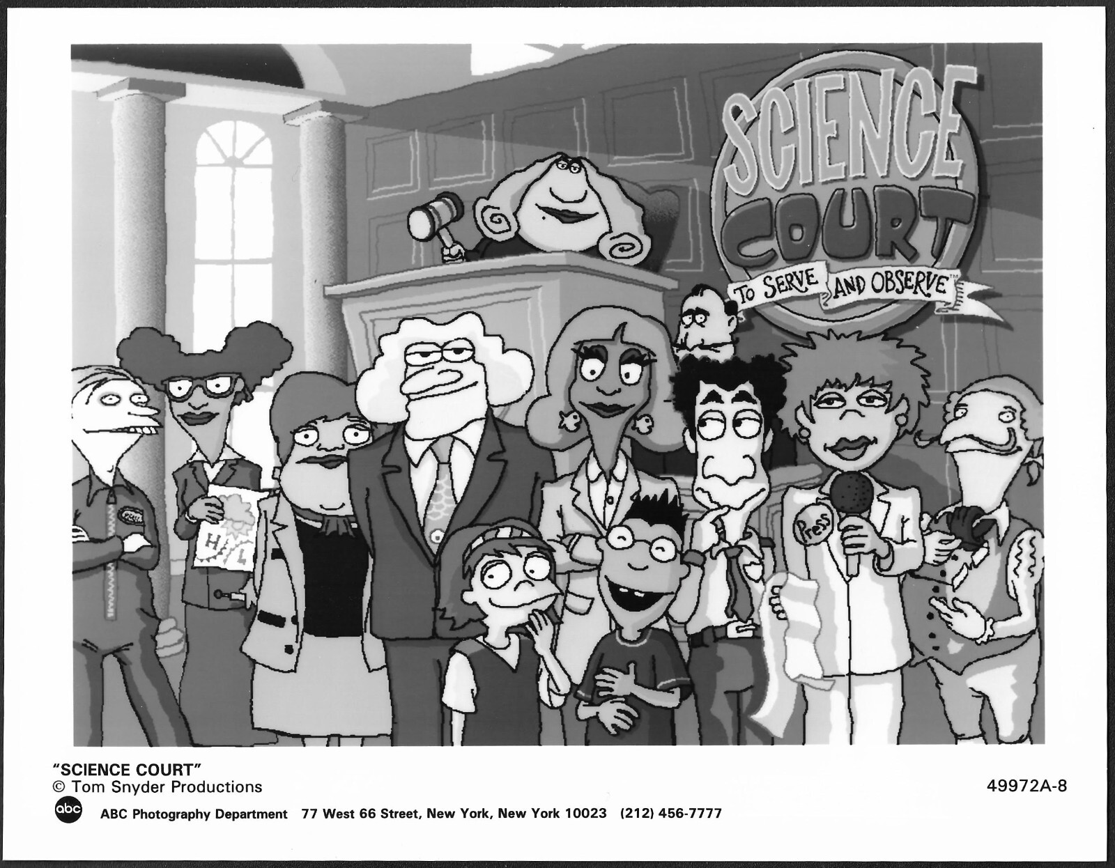 Animation Science Court Original 1990s ABC TV Series Promo Photo Comedy ...