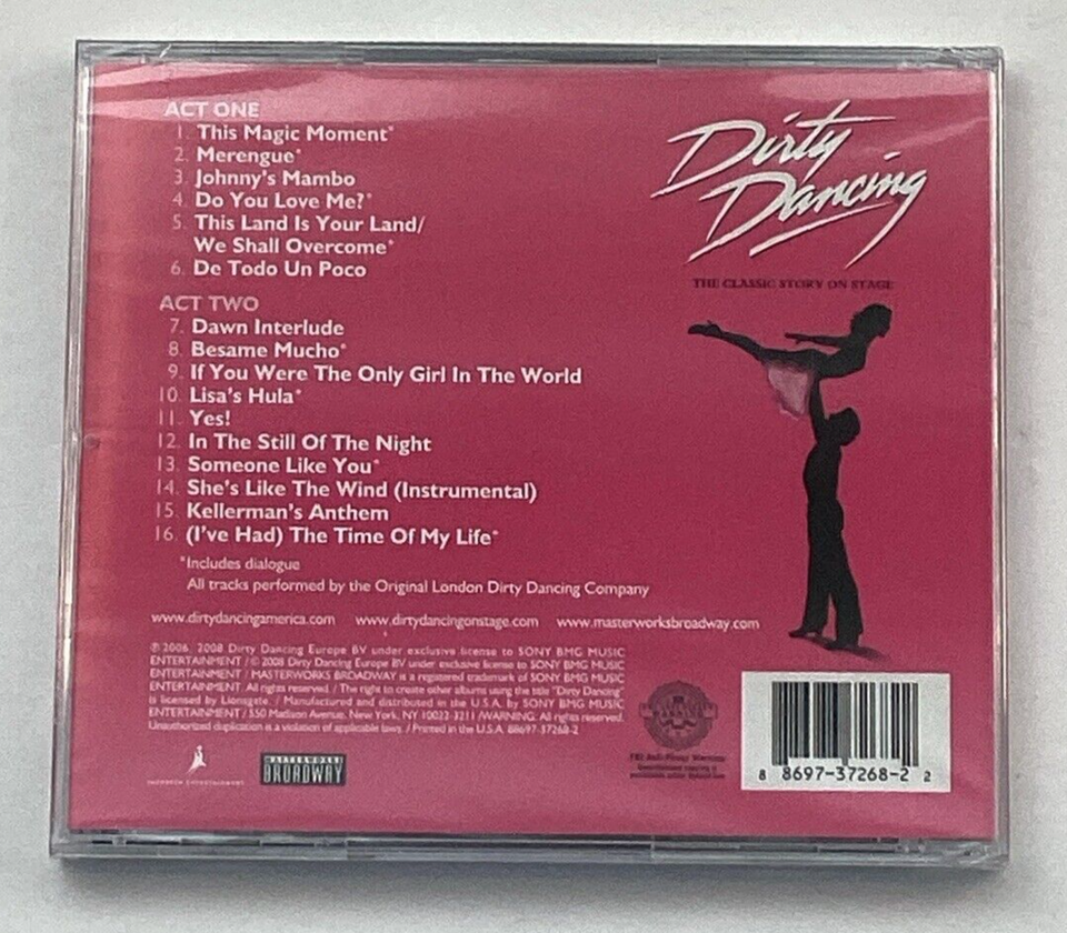 ORIGINAL SOUNDTRACK - DIRTY DANCING [ORIGINAL CAST RECORDING] NEW CD 886973726822 | eBay