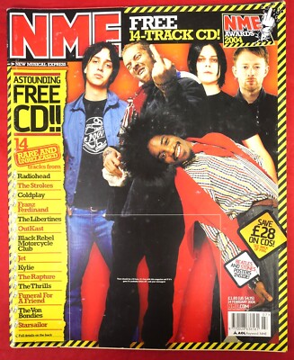 NME Magazine 2004 Award Winners Radiohead The Strokes Coldplay February ...