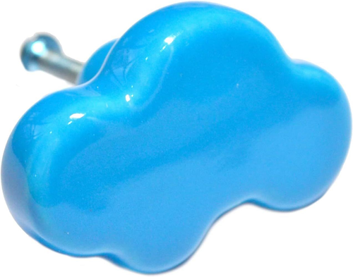 Mikadolly 4 Pcs Blue Children Drawer Knobs Kids Furniture Cloud Shape ...