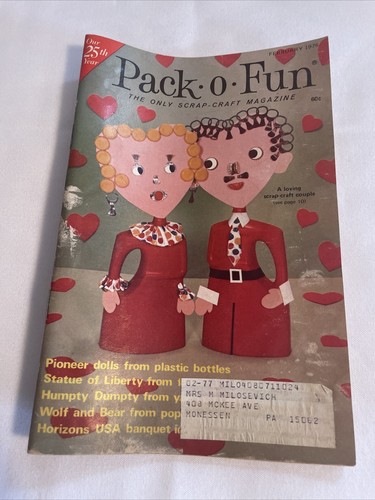 1976 February Pack-o-Fun Magazine, Loving Scrap-Craft Couple (MH107) | eBay