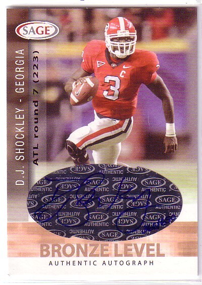 2006 SAGE Autographs Bronze #A45 D.J. Shockley/650 - NM-MT | eBay