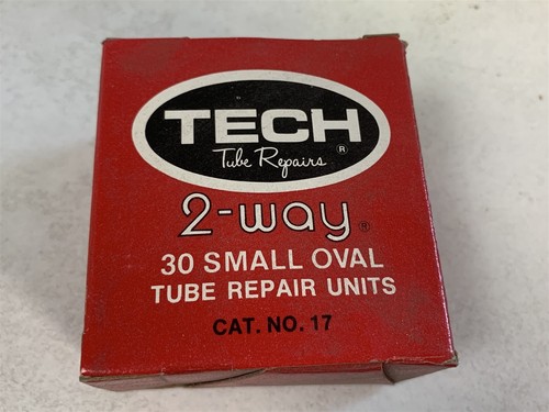 NOS TECH Tire Repairs 17 2-1/2" X 1-1/2" Small Oval Tube Patch - Box of ...