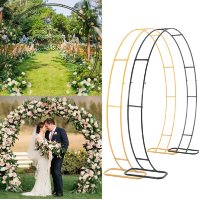 Metal Wedding Arch Frame Backdrop Free Standing Events Venue Sturdy ...
