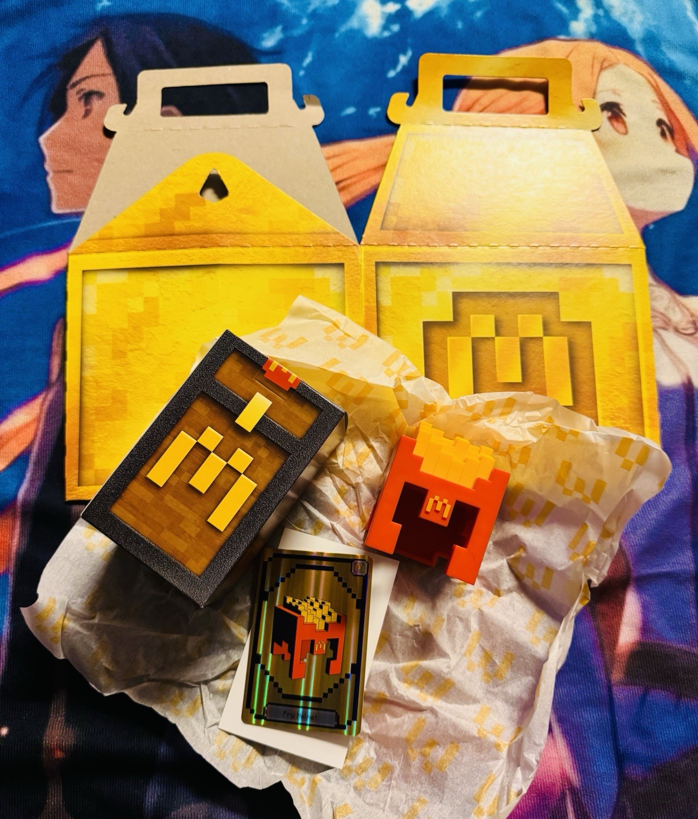 [Open Box] McDonald’s Minecraft Movie Meal 2025 Fry Helmet Unused Code ...