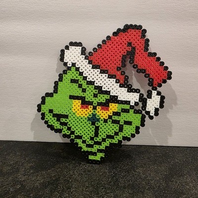 The Grinch Perler Beads Artwork Christmas | eBay
