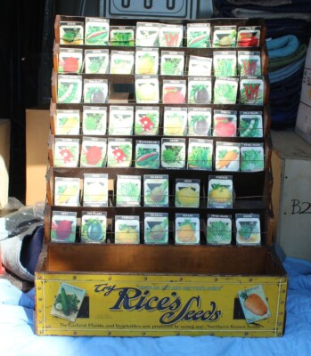 Antique Country Store Rice’s Seed Cabinet Display – 1909 | eBay