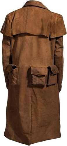 Mens Vegas A7 Fall-out NCR Veteran Ranger Armor Brown Suede Leather ...