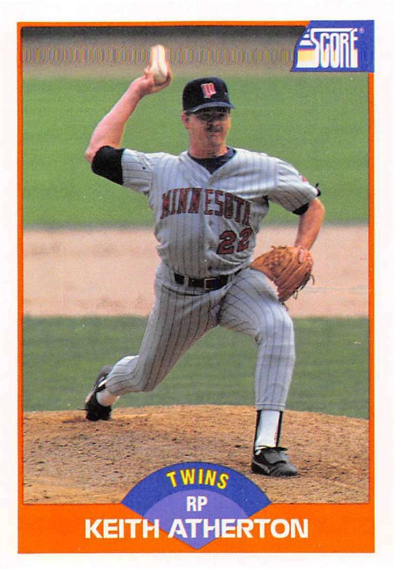 1989 Score #381 Keith Atherton NM-MT Twins | eBay
