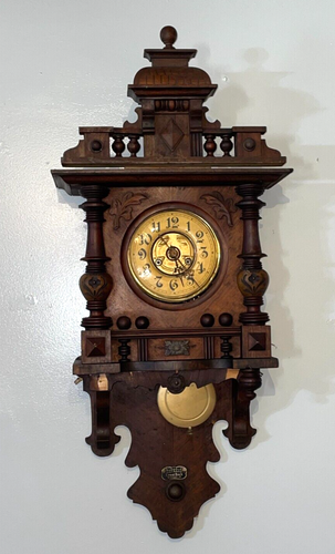 Antique ERNST BOCK German 8 day FMS Regulator wall clock WORKING SEE ...