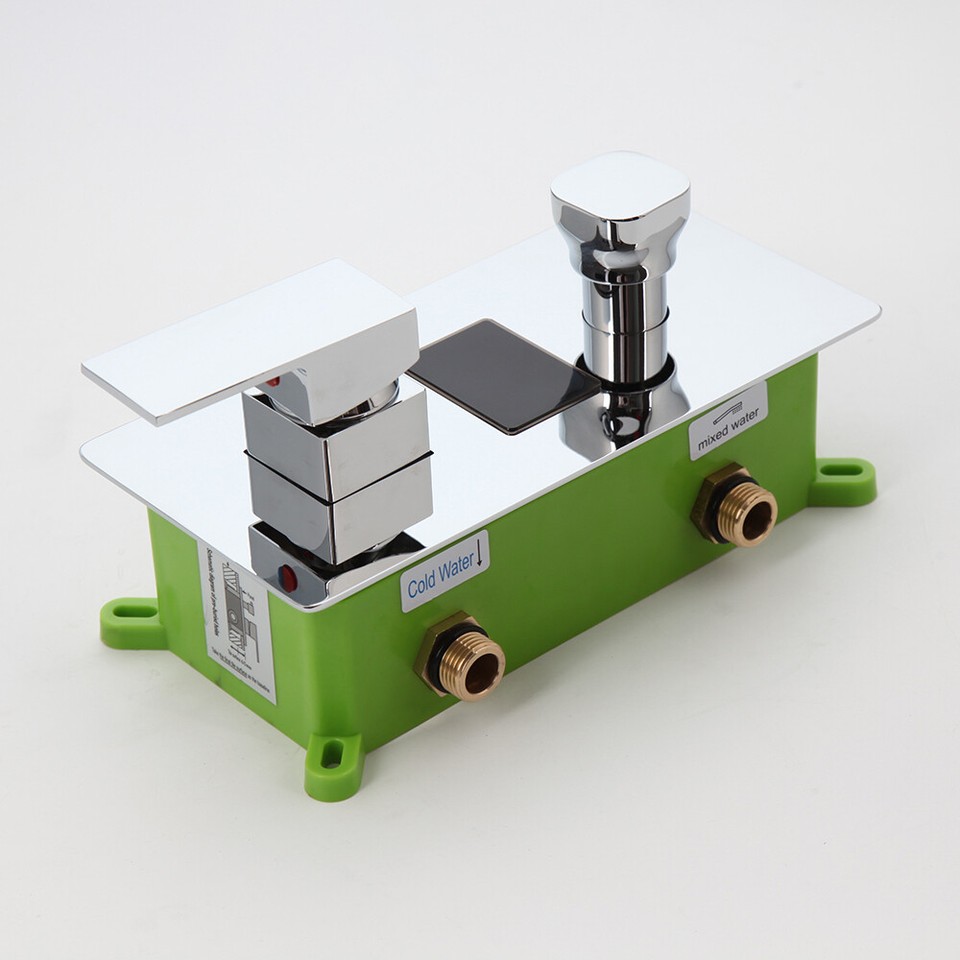 Concealed Box 3-way Digital Display Shower Diverter Mixer Control Valve ...