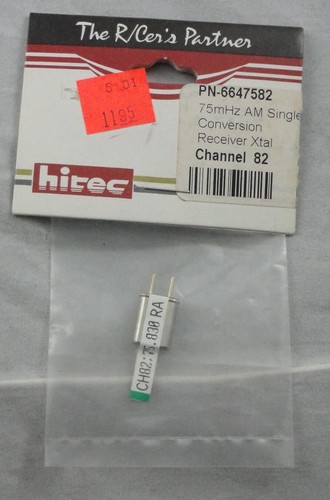 Hitec 72Mhz AM Single Conversion Receiver Crystal CH82 72.830Mhz ...