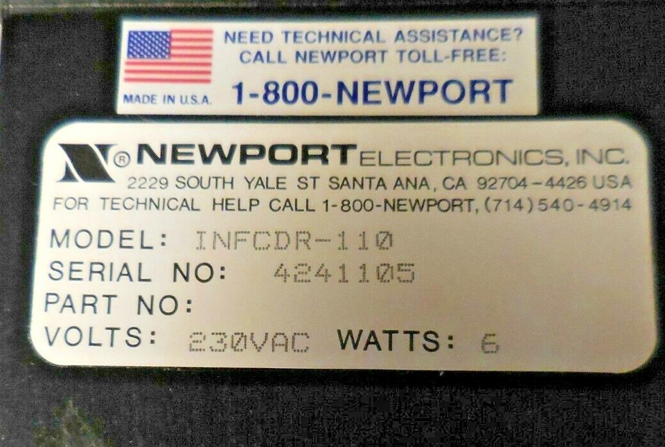 Newport INFCDR-110 INFINITY C Differential Temperature Meter w/ RTD ...