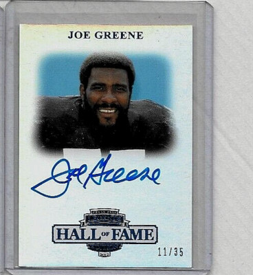 MEAN JOE GREEN 2012PRESS PASS LEGENDS HALL OF FAME CERTIFIED AUTOGRAPH ...
