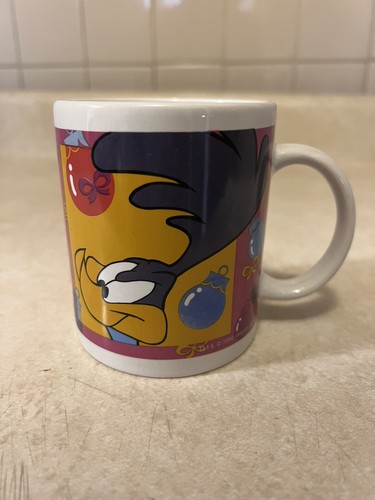1996 Warner Bros Looney Tunes Mug Road Runner Mug Vintage Cartoon ...