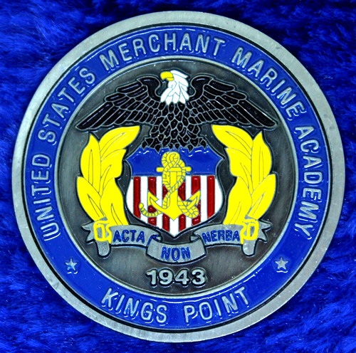 United States Merchant Marine Academy Kings Point 1943 Challenge Coin C ...
