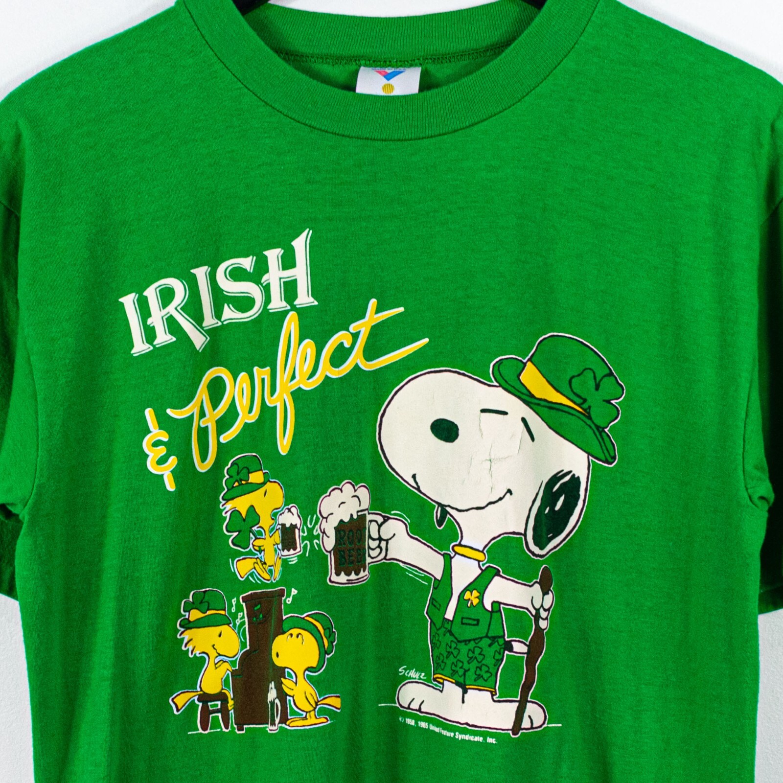 Schulz Peanuts Snoopy Woodstock Irish and Perfect T-S… - Gem