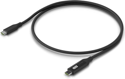 Braided power and data cable - with a double-sided charge - display. 1M ...