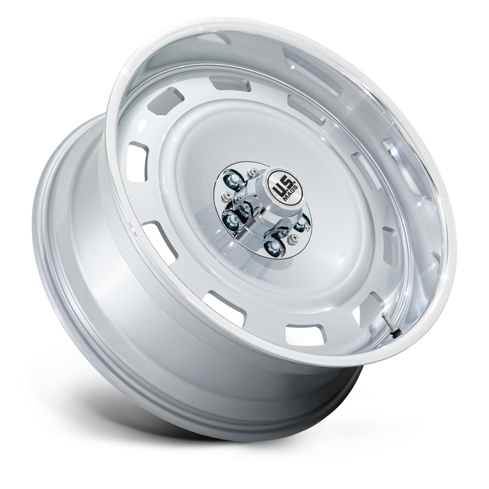 20" US Mag 1PC UC143 Scottsdale Silver Diamond Cut Lip 20x8.5 Wheel 5x5 ...