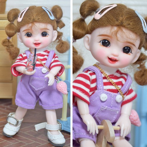 1/8 16cm BJD Doll Ball Jointed Body Girl Doll DIY Toys Childrens ...