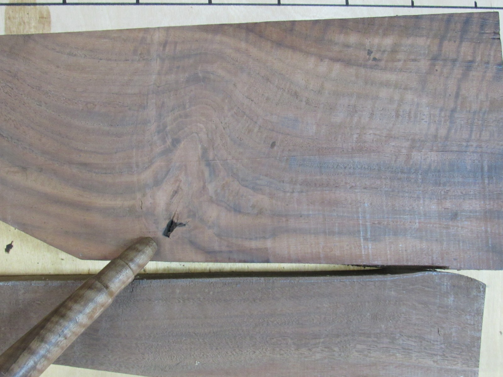Fiddleback walnut 2 piece stock blank Claro, dense, Dry, stable | eBay