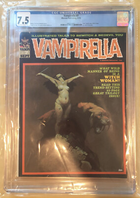 Vampirella #7 (1970) CGC 7.5 Iconic Frank Frazetta 'Witch Woman' Cover ...