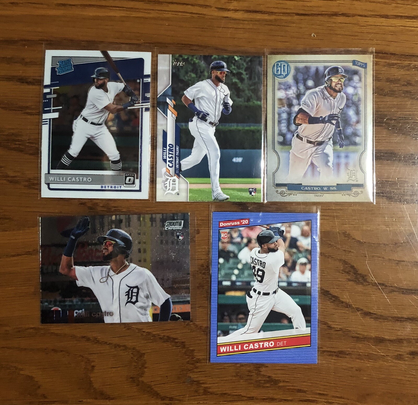 Topps Willi Castro 5-Card RC Lot 2 Chrome+ Detroit Tigers | eBay