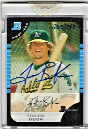 Travis Buck - 2006 Bowman Originals Buyback Autographe RC /747 | eBay