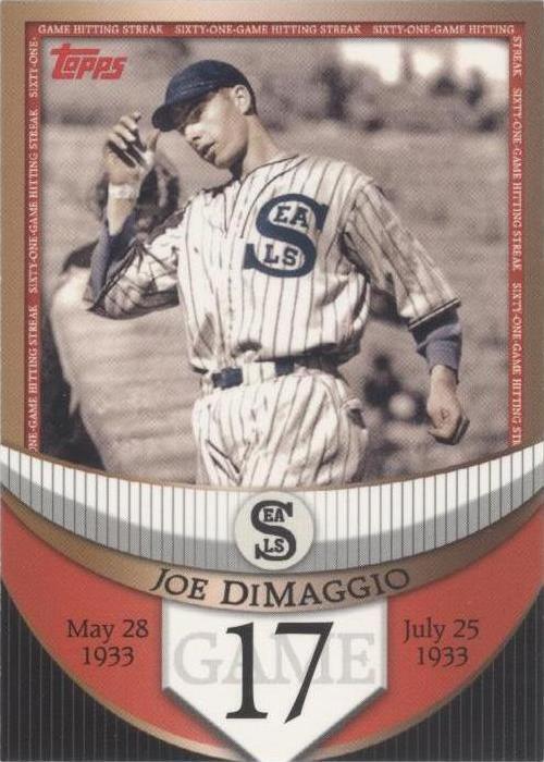 2007 Topps - The Streak before the Streak Joe DiMaggio #JDSF17 for sale ...