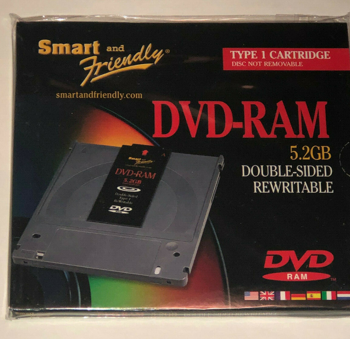 NEW -- 5.2GB DVD-RAM Disc Double-Sided Type-1 Rewritable | eBay
