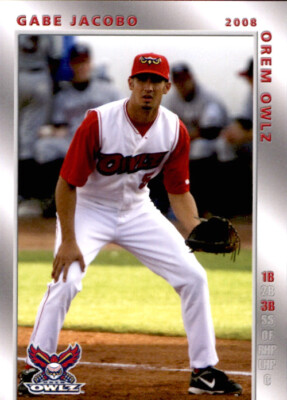 2008 Orem Owlz Grandstand #11 Gabe Jacobo Tulare California CA Baseball ...