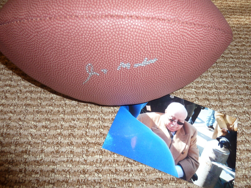 Baltimore Ravens Cleveland Browns ART MODELL autograph signed Football ...