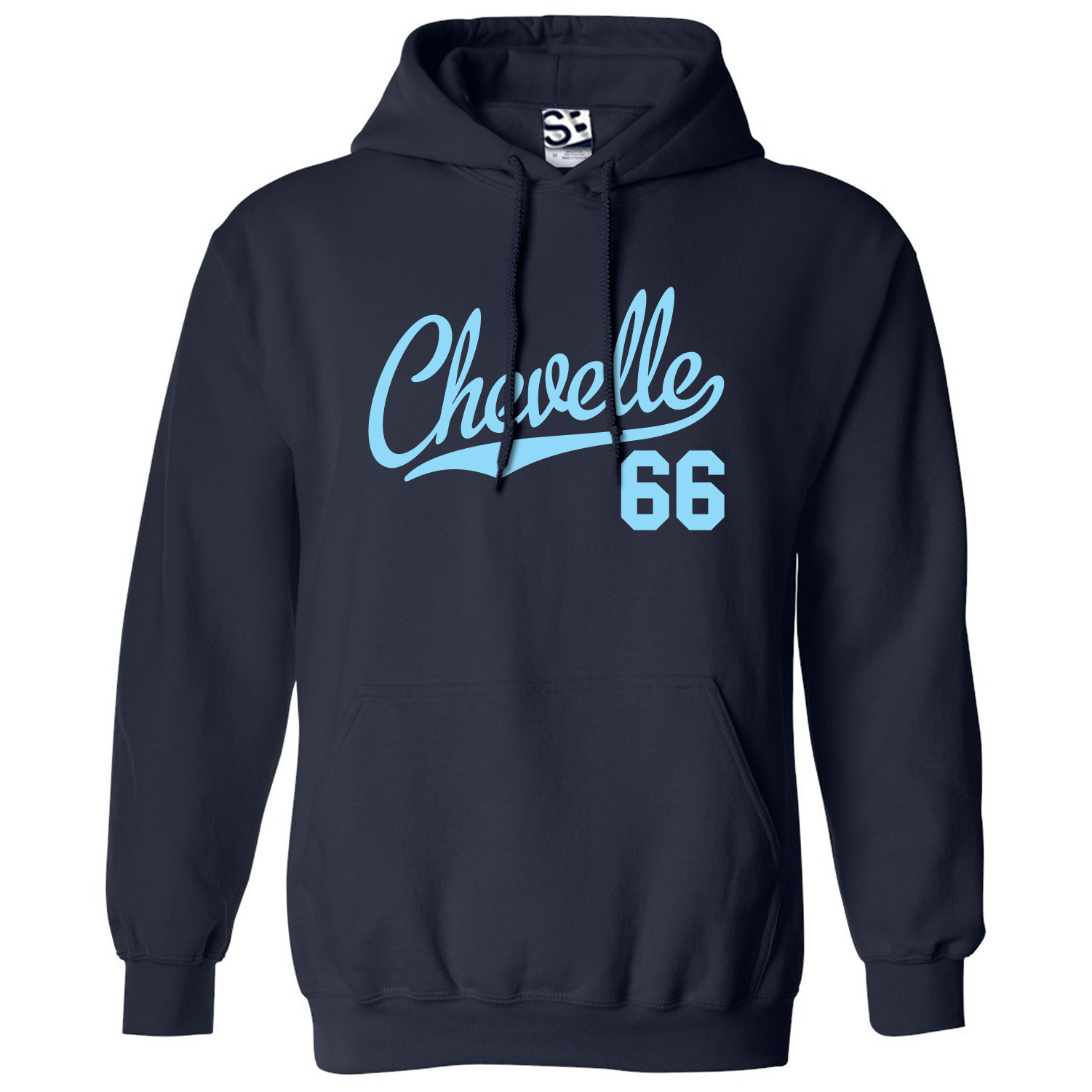 Chevelle 66 Script Tail HOODIE - Hooded 1966 Muscle Car Sweatshirt All ...