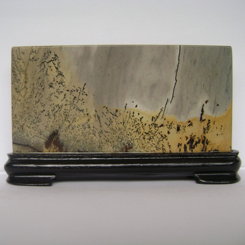 Bonsai Suiseki-Natural Guohua Stone-Rare Viewing Display, Beautiful one ...