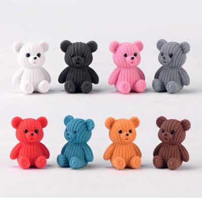 popular party home decoration accessories Cute plastic teddy bear ...