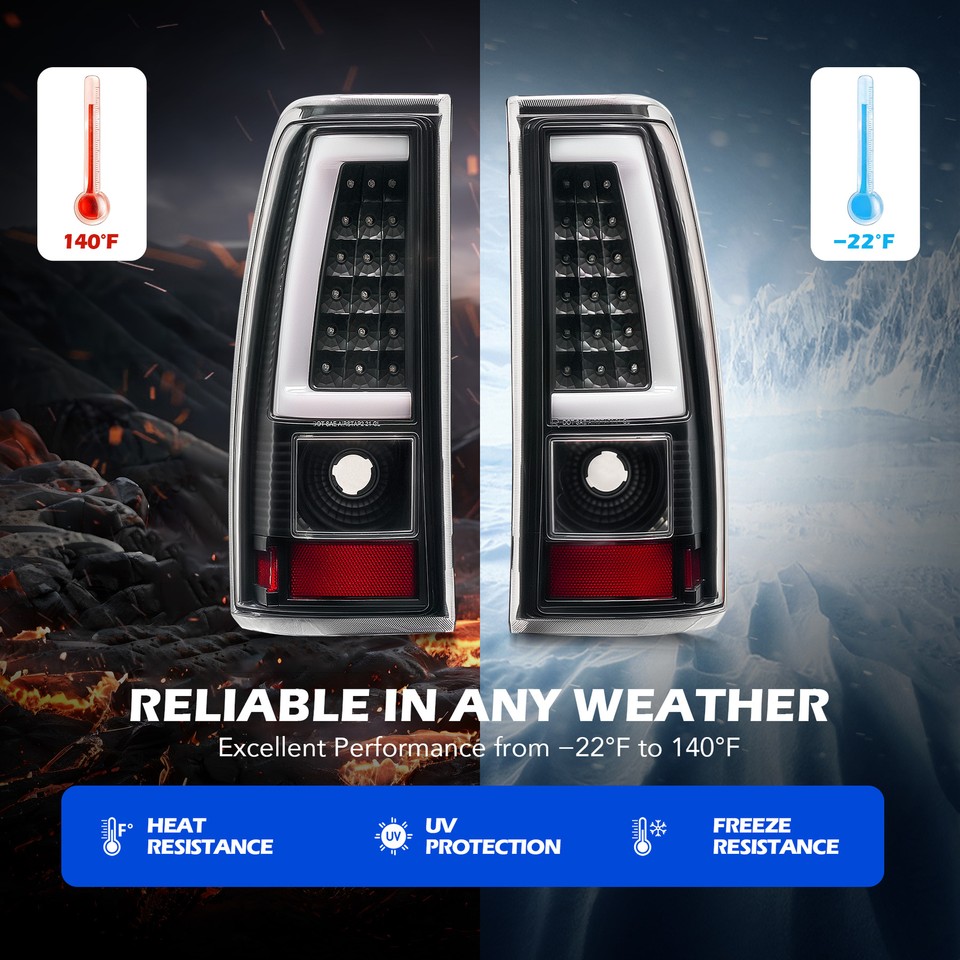 LED Tail Lights Fits 2003-2006 Chevy Silverado Sierra 1500 2500HD 3500 ...