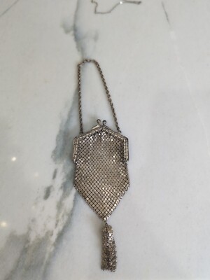 Antique (1920's) Silver Tassel Armor Mesh Purse/Bag Handbag AS IS | eBay