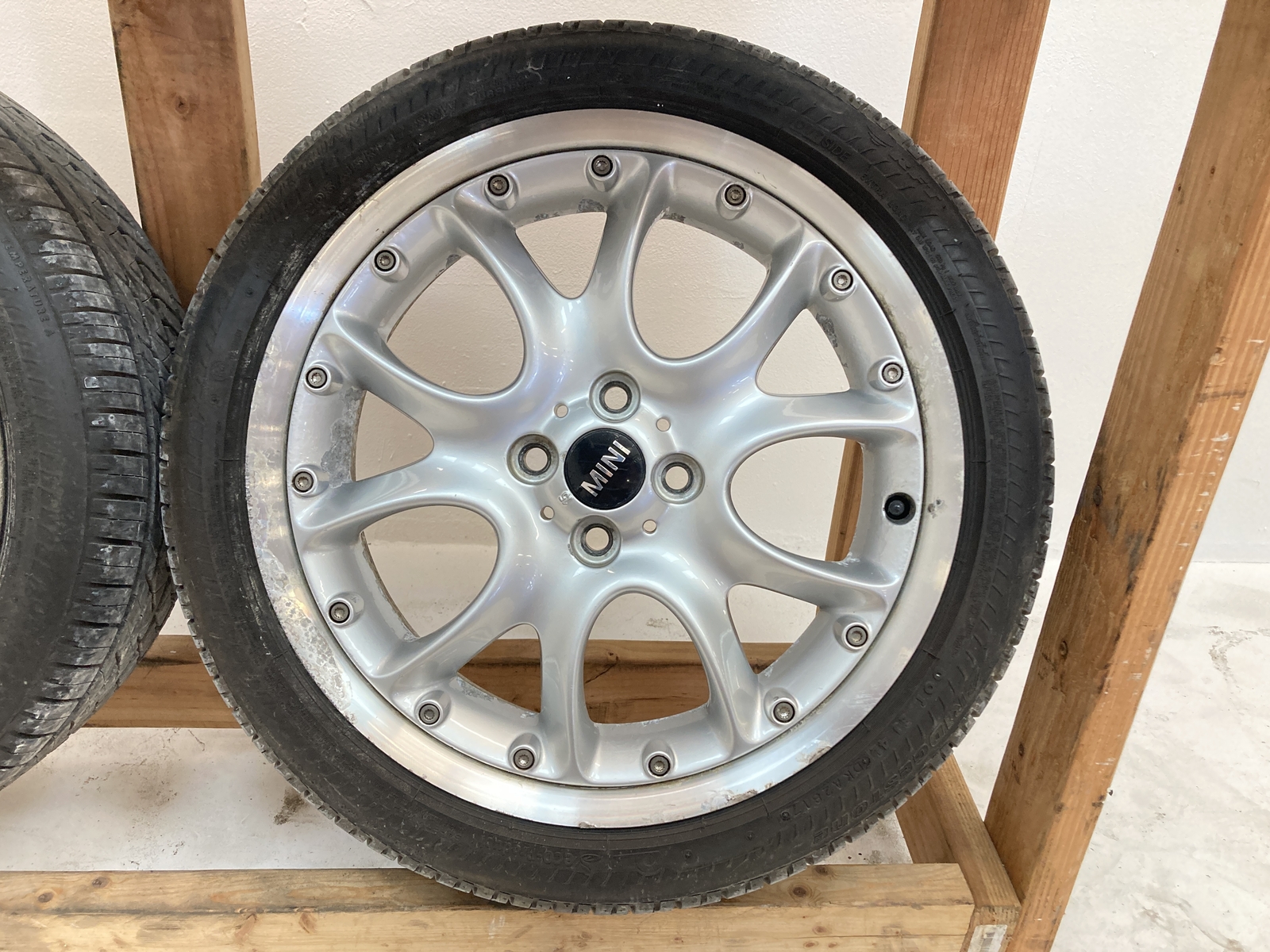 Mini Cooper Wheels OEM 2-piece Web Spoke R98 Silver 36116767750 02-15 ...