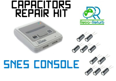 Super Nintendo SNES Recap Kit Capacitor Replacement Repair SNSP-CPU-01 ...