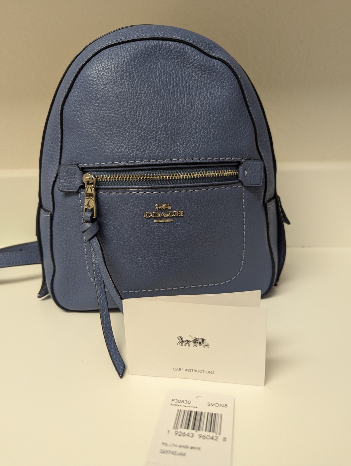Coach Mini Convertible Backpack Blue - Gem