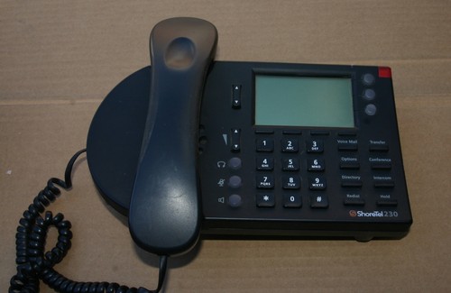 Shoretel IP230 VOIP BLACK DISPLAY Phone SEV 230 IP 10 no base stand | eBay