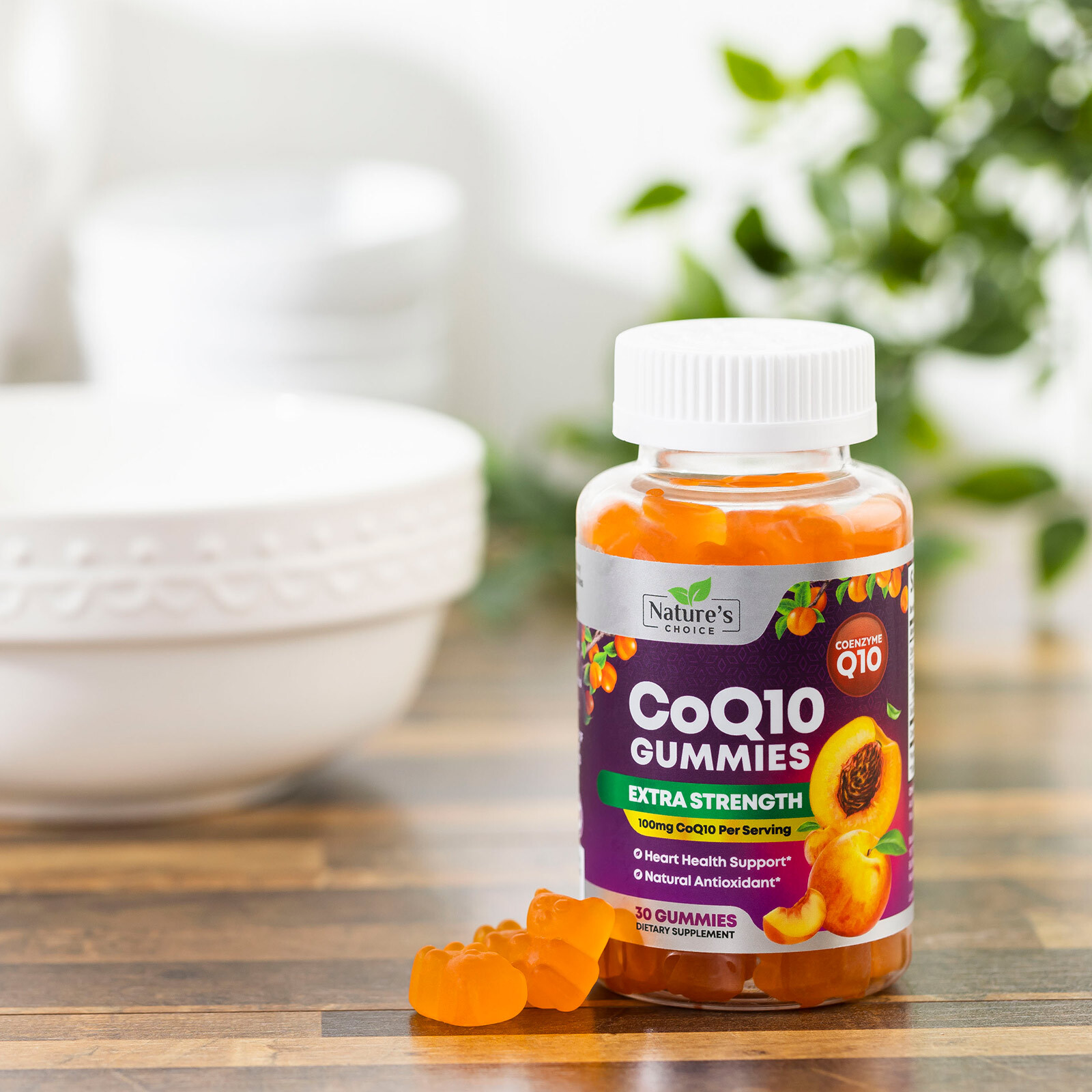 CoQ10 Gummies 100mg Natural Heart Health Support - High Absorption ...