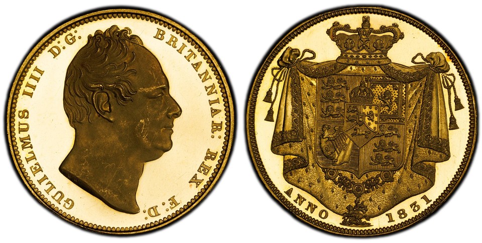 GREAT BRITAIN. William IV. 1831 AV Two Pounds. PCGS PR64 (Deep Cameo). SCBC-3828 | eBay