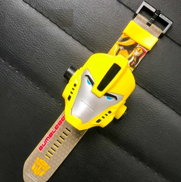 Kids Cartoon Watch Projector Transformers Bumblebee cosplay Lighting 24 ...