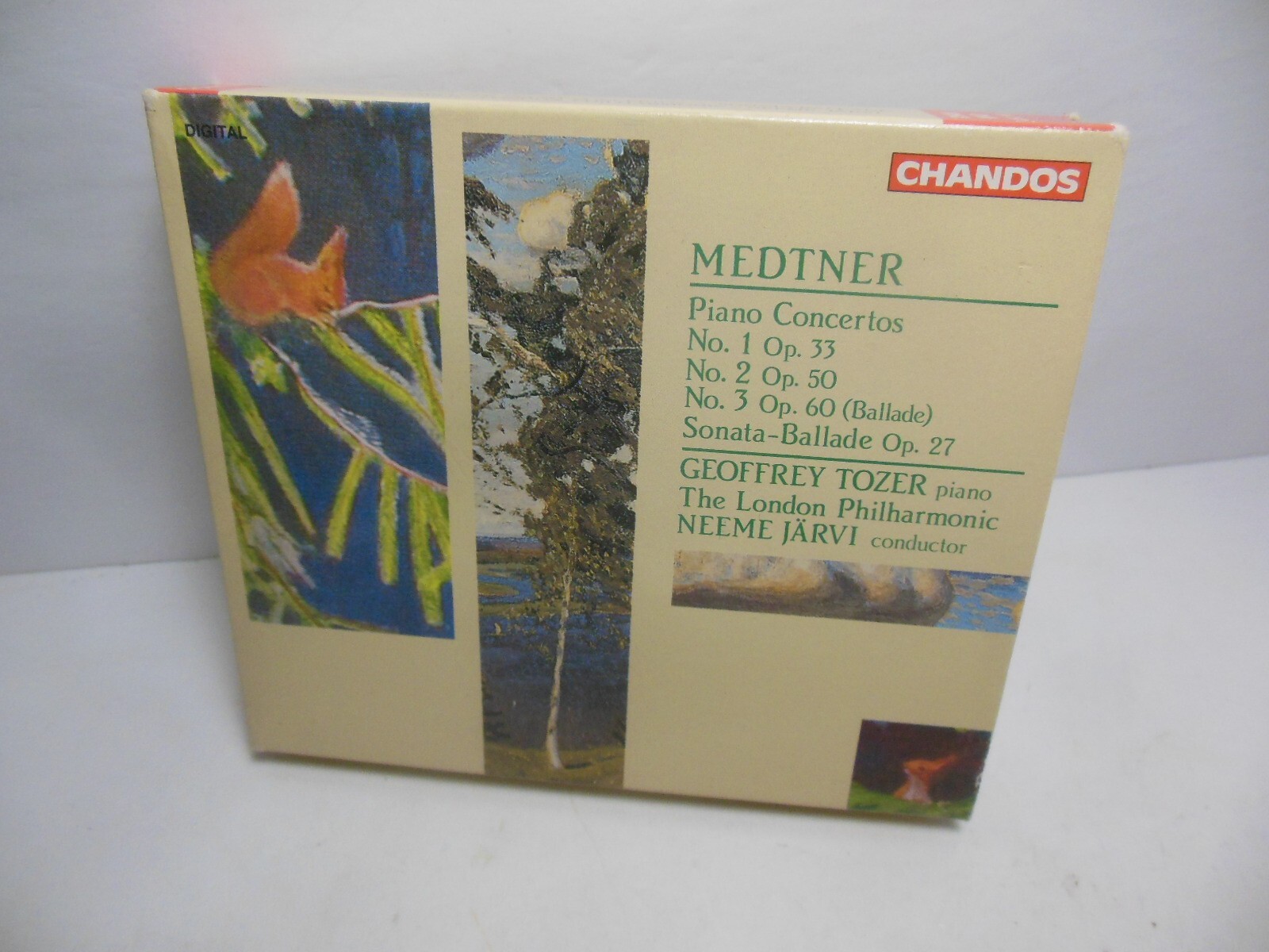 Medtner Piano Concertos Nos. 1-3 Sonata Ballade 2-CD Set Tozer London ...